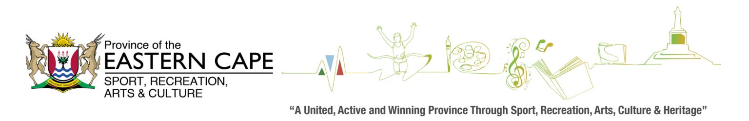 Welcome to Eastern Cape Department of Sports, Recreation, Arts ...